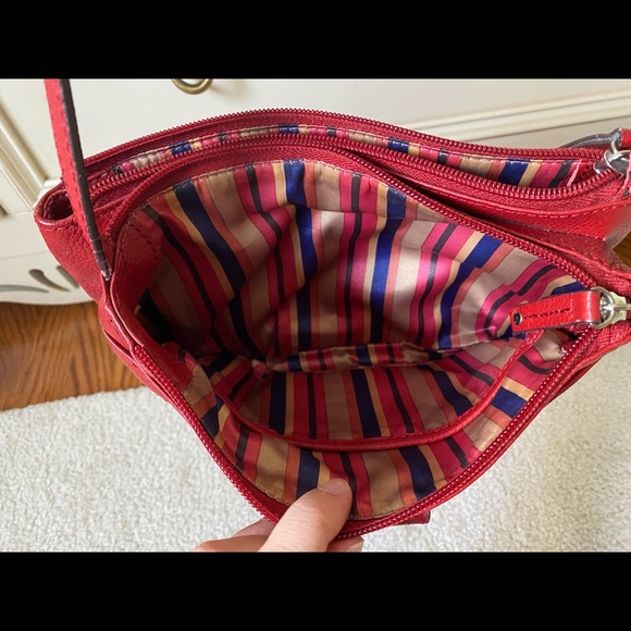Danier | Bags | Danier Genuine Leather Red Cross Body Purse | Poshmark